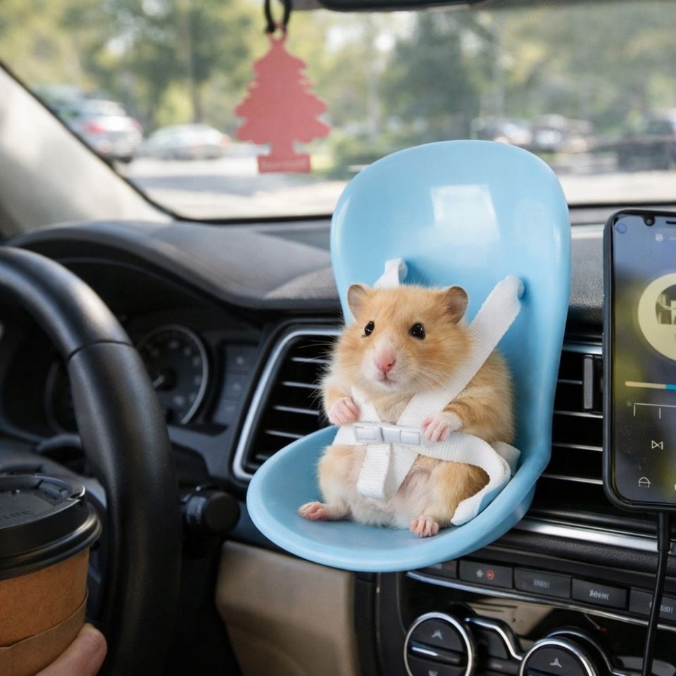 Plastic Small Animal Safety Carrier Secure Buckle Pet Stool Photo Prop ...