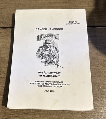 US Ranger Handbook Real Army Book Military Training Manual Guide SH 21 ...