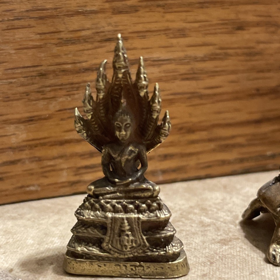 Lot of 4 Brass Figure Weird Mystic Talisman Charm | eBay