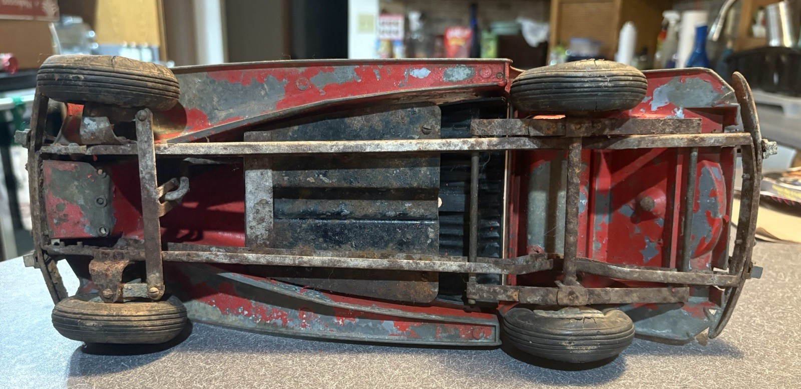 DOEPKE MODEL TOYS MG ROADSTER LARGE DIECAST TOY CAR RED | eBay