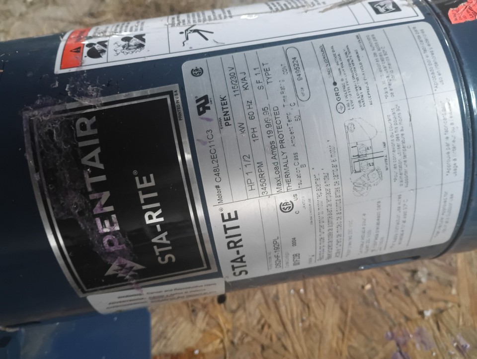 Pentair StaRite Sta-Rite Pro-Storm DS3HF 1-1/2 HP Centrifugal Pump | eBay