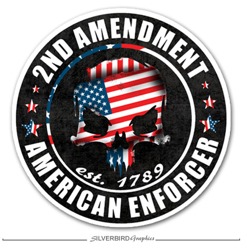 2nd Amendment Hard Hat Sticker / Decal American Rights Gun Helmet ...