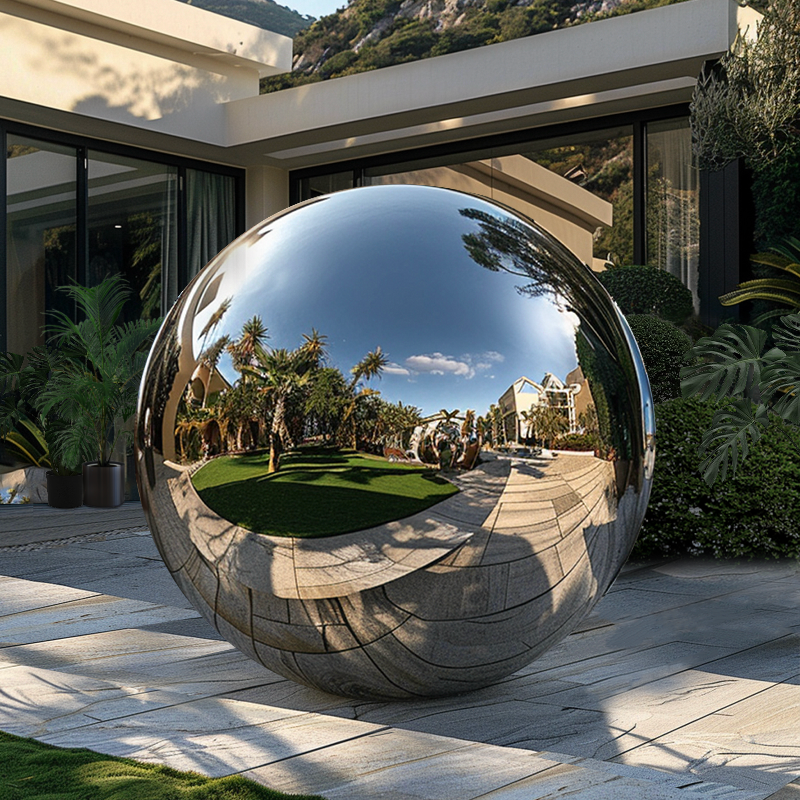 Inflatable Mirror Ball Airtight Shiny Ball & Event Decor 1 Pc 59in Dia ...