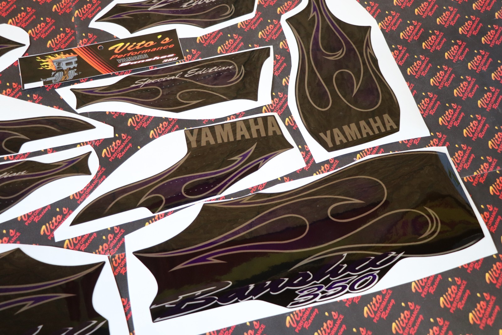 Vito's vinyl decal graphics kit 14MIL sticker Yamaha Banshee PURPLE ...