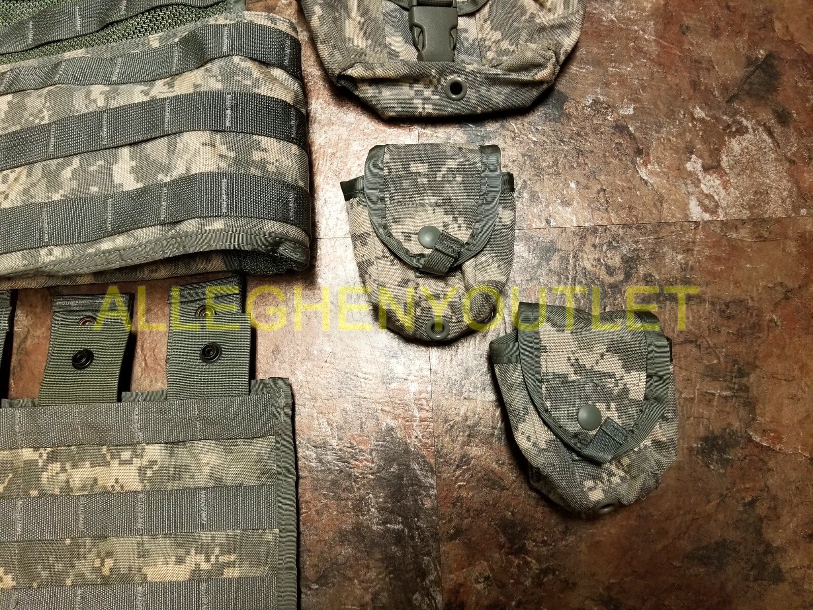 10 PC S ARMY ACU FLC VEST RIFLEMAN SET FIGHTING LOAD CARRIER LBV W ...