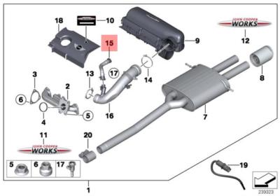 Genuine BMW R55N R56N R57N R58 R59 R60 R61 3 doors Vent Pipe OEM ...