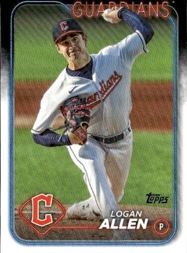 2024 Topps #339 Logan Allen Cleveland Guardians Baseball | eBay