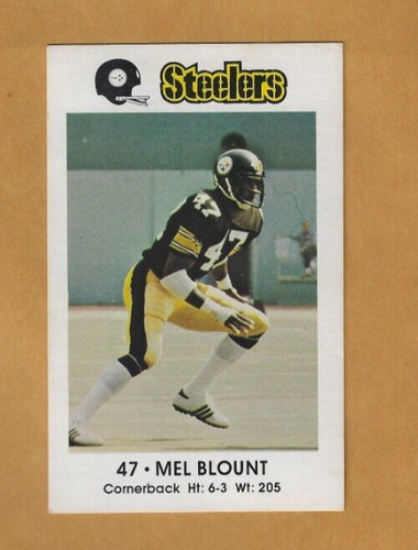 MEL BLOUNT - NFL HOF - 1981 PITTSBURGH STEELERS POLICE - COCA-COLA ...