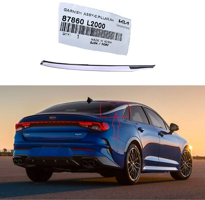 Genuine Center Pillar Chrome Molding Kia K5 2021-2024 Quarter Panel ...