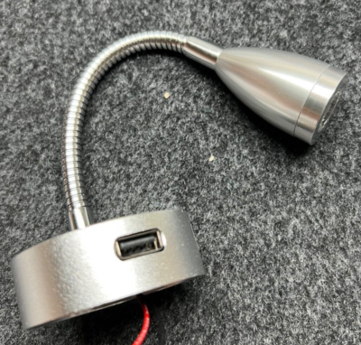 12v LED Touch Dimmable USB Spot Reading Light Campervan Caravan Boat | eBay