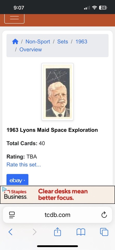 1963 Lyons Maid “Space Exploration” VOSTOK I Trade Card #24 P | eBay