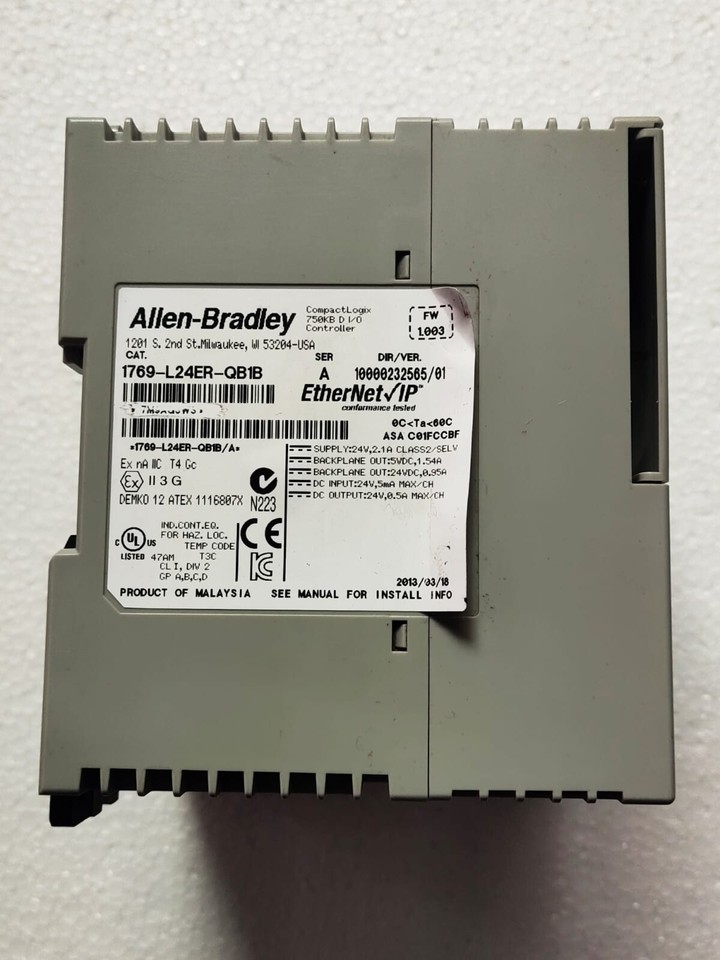 Allen-Bradley 1769-L24ER-QB1B CompactLogix 5370 Ethernet Controller | eBay