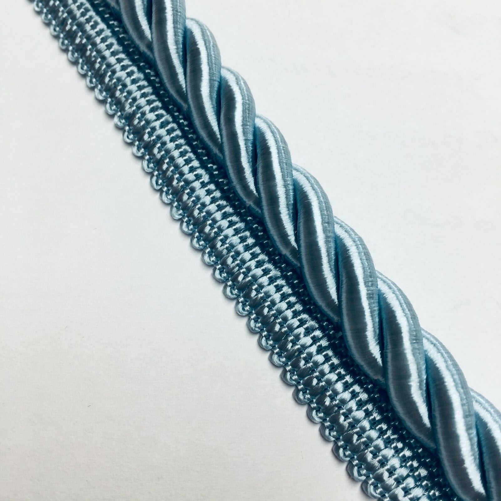 10mm Flanged Classic Cord Barley Twist Rope Piping Braid Trim Per Metre ...