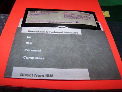 IBM Personal Editor II for PC XT on 5.25 disk # 6489331 - 1985 | eBay