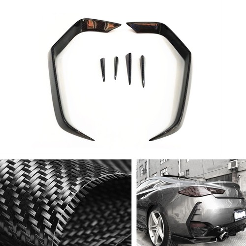 Real Carbon Fiber Rear Bumper Side Vent Trim Canard For Infiniti Q60 ...