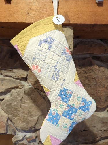 Repurposed Antique Quilt Handmade Christmas Stocking Mix and Match for ...