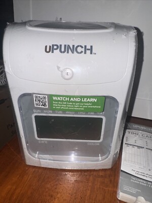 uPunch LED Time Clock Punch Pay Clock HN4000 No Key & No Power Supply ...