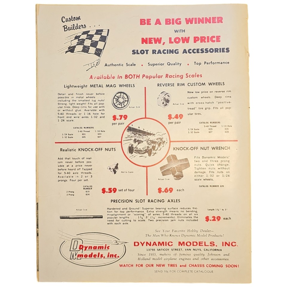 Model Car Science Nov 1963 Magazine Table Top Slot Car Racing Section ...