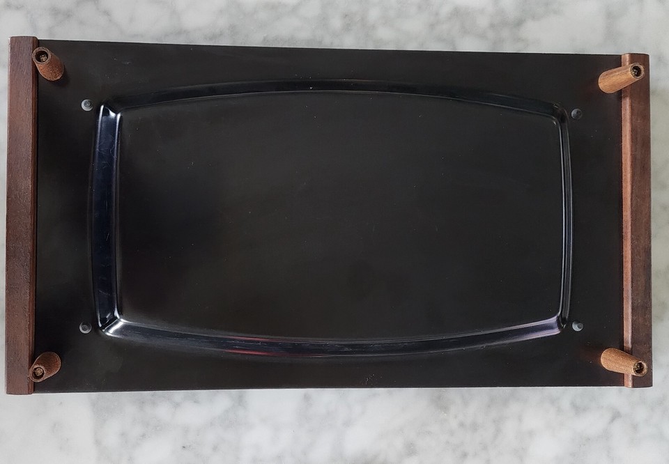 Retro Cutco Steak Sizzle Plate Serving Tray Wood Black 1 | eBay