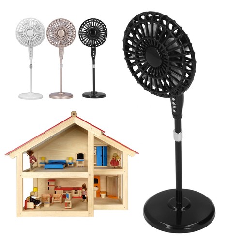 1:12 Dollhouse Mini Metal Fan Miniature Electric Fan Models For Living ...