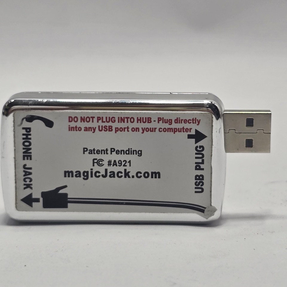 MagicJack USB VoIP Phone Adapter Device - FCC A921 - Easy Plug & Play ...