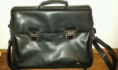 Vintage Avon leather organizer/laptop/briefcase/messenger bag | eBay