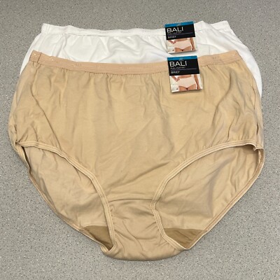 2 Bali Full Cut Fit Brief Panty 2XL 9 2324 2 PACK NWT | eBay