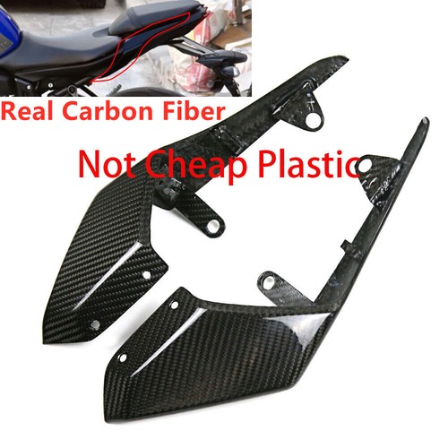 For MT07 MT-07 2018-2023 Real Carbon Fiber Rear Tail Side Fairing Cowl ...