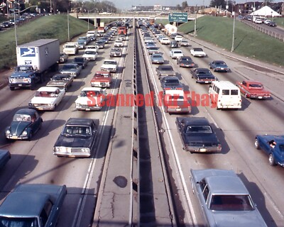 1970s Detroit I-94 Day Time Rough Hour Traffic 8x10 Photo | eBay