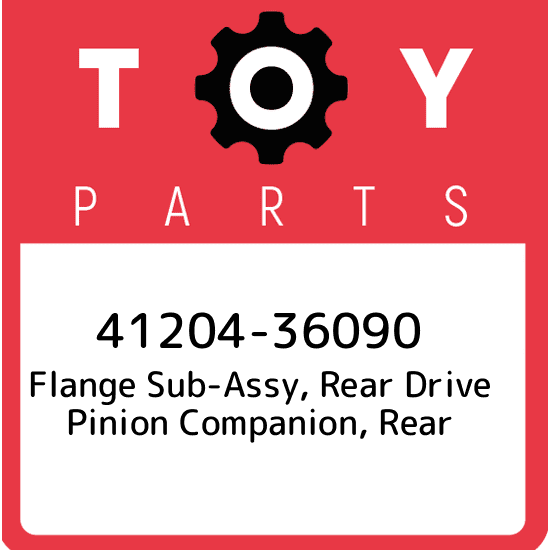 41204-36090 Toyota Flange sub-assy, rear drive pinion companion, rear ...