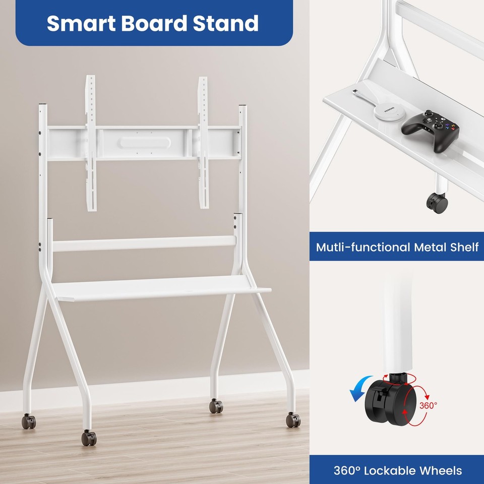 55"-65" Smart Board Stand for Interactive Whiteboard, Mobile Stand with ...