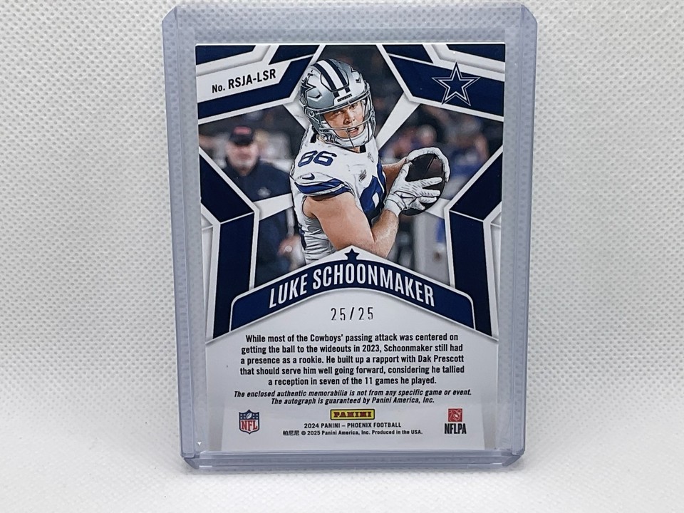 2024 Phoenix Luke Schoonmaker Rising Stars Jersey Autograph Green 25/25 ...