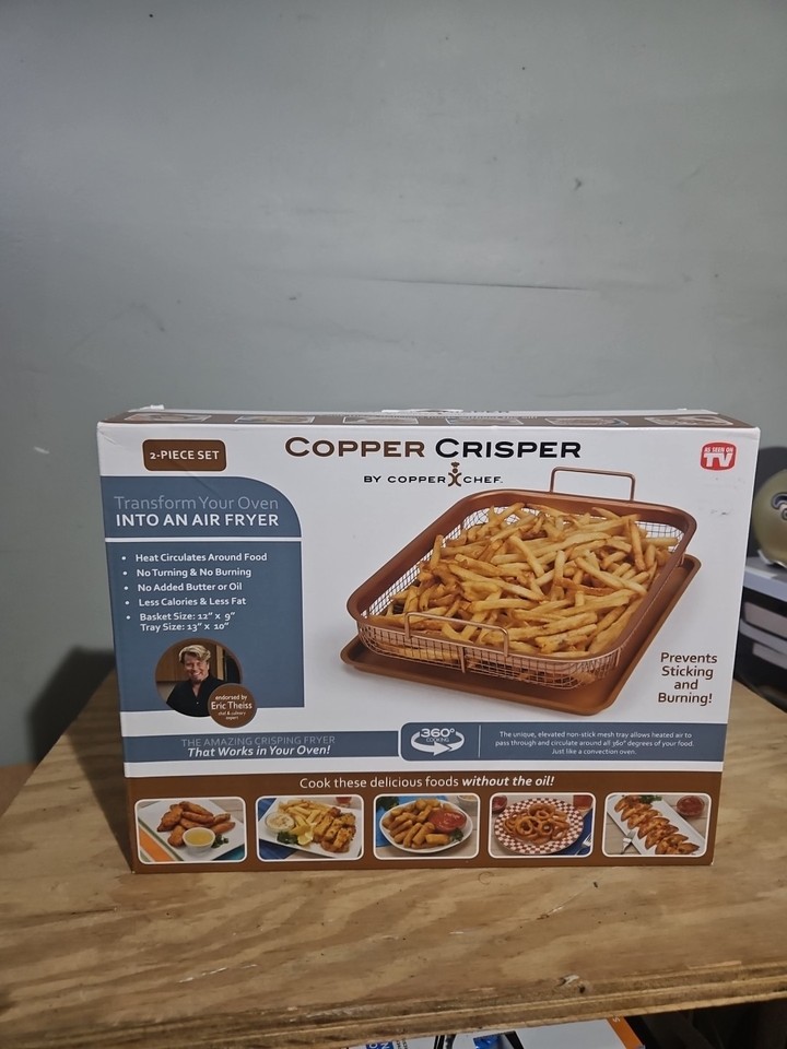 COPPER CRISPER BY COPPER CHEF Seen On TV -Turn Your Oven Into An Air ...