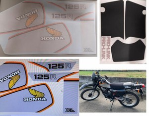 Honda XL 125 R Motorcycle Black Series Stickers Stickers | eBay