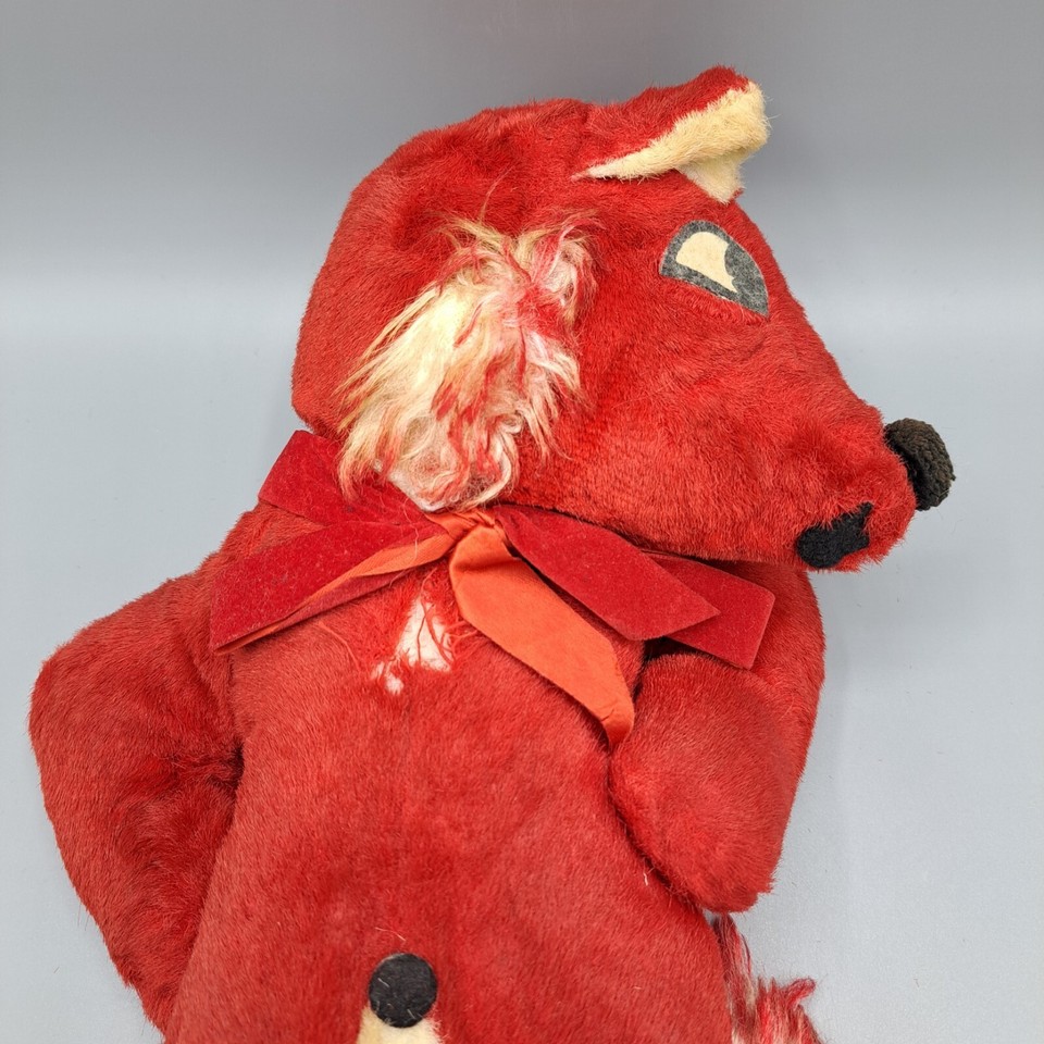 Vintage 1960's Charm Originals Inc Red Fox Plush 16" Kansas City MO USA ...