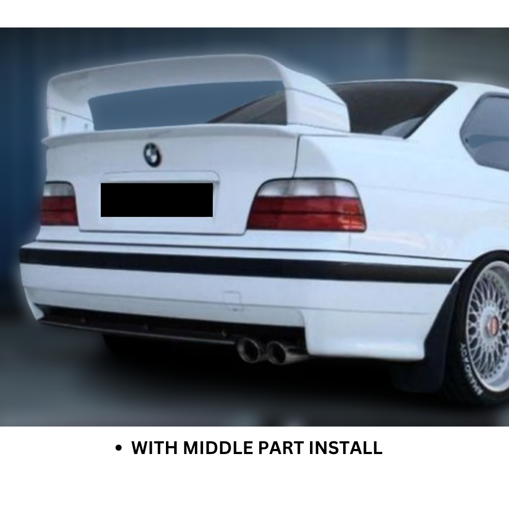 For BMW 3 Series E36 Sedan Rear Spoiler Wing Trunk Boot GlossBlack ...