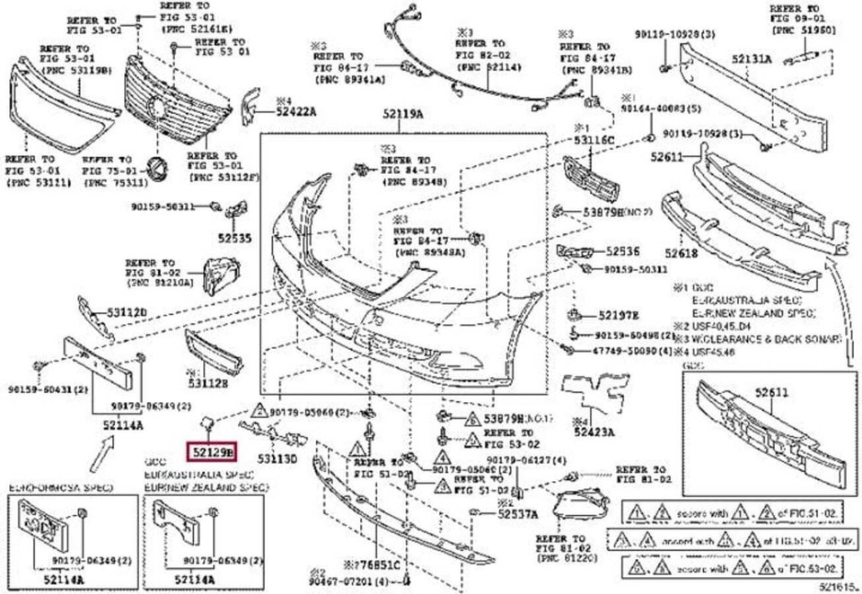 LEXUS Genuine OEM LS 460 09-12 FRONT BUMPER EYE TOW HOOK COVER CAP ...