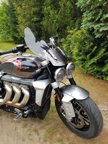 TRIUMPH ROCKET 3 GT TALL TOURING FLIP UP SCREEN WINDSCREEN WINDSHIELD ...