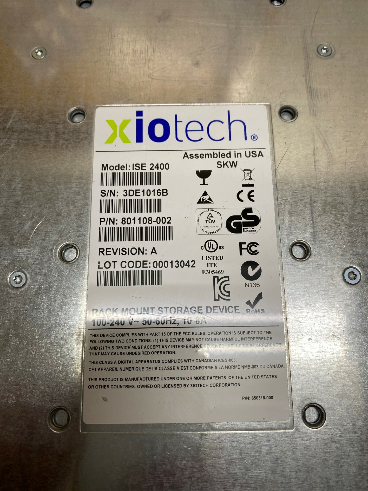 Xiotech ISE 2400 28TB Storage 2x PSU 2x Management | eBay