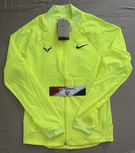 Nike Rafa Nadal Dri-Fit Tennis Jacket DV2885-702 Volt Mens Size XL | eBay