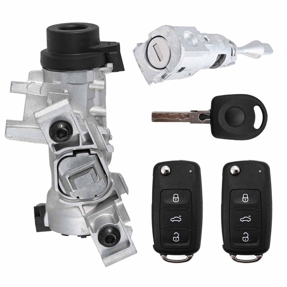 Upgraded Ignition Switch Door Lock Cylinder For VW Jetta 2006-2018 W ...