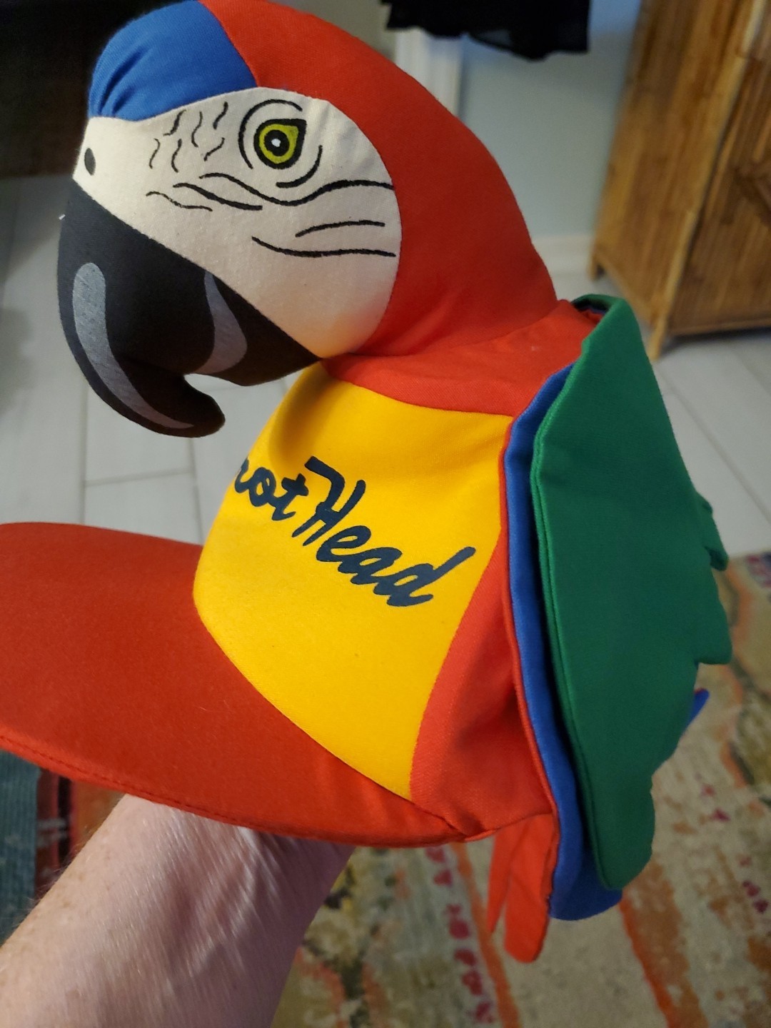 Vintage Jimmy Buffett Parrot Head Hat Bird Cap Snapba… - Gem