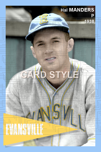 Hal Manders - 1938 Evansville Bees - choose a size - colorized print | eBay