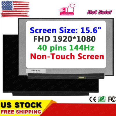 Screen Replacement for HP Victus 15T-FA000 15.6" 1920x1080 40 pin LCD ...