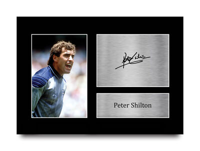 Peter Shilton England Gift Ideas Printed Autograph Picture for Football ...