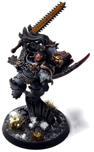SPACE WOLVES Ragnar Blackmane #1 PRO PAINTED Warhammer 40K 748034225104 ...