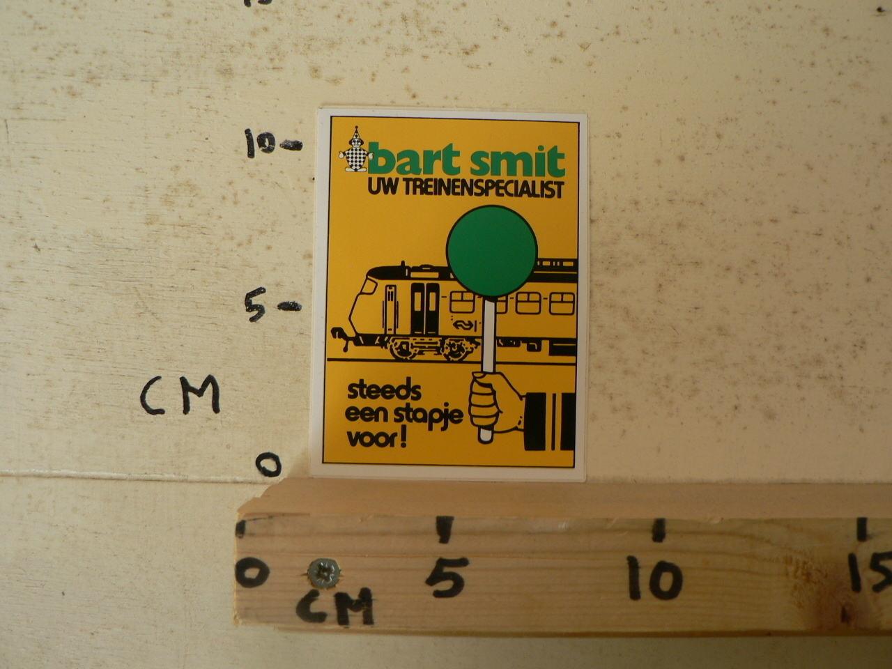 STICKER,DECAL BART SMIT UW TREINENSPECIALIST STEEDS EEN STAPJEVOOR ...