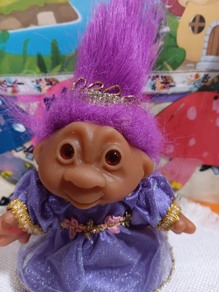 VINTAGE TROLL DOLL PRINCESS VIOLET TOTALLY TROLL FIGURE DOLL 2001!!! | eBay