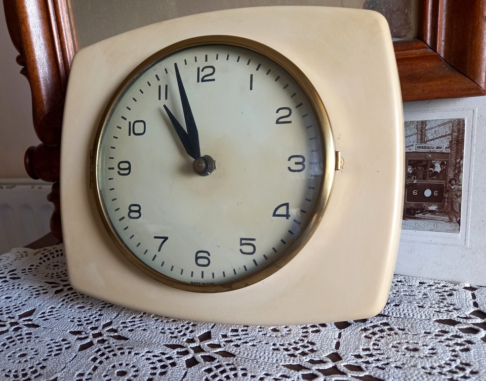 Antique wall clock, Vintage clock, Glashutte, Germany, DDR, GDR ...