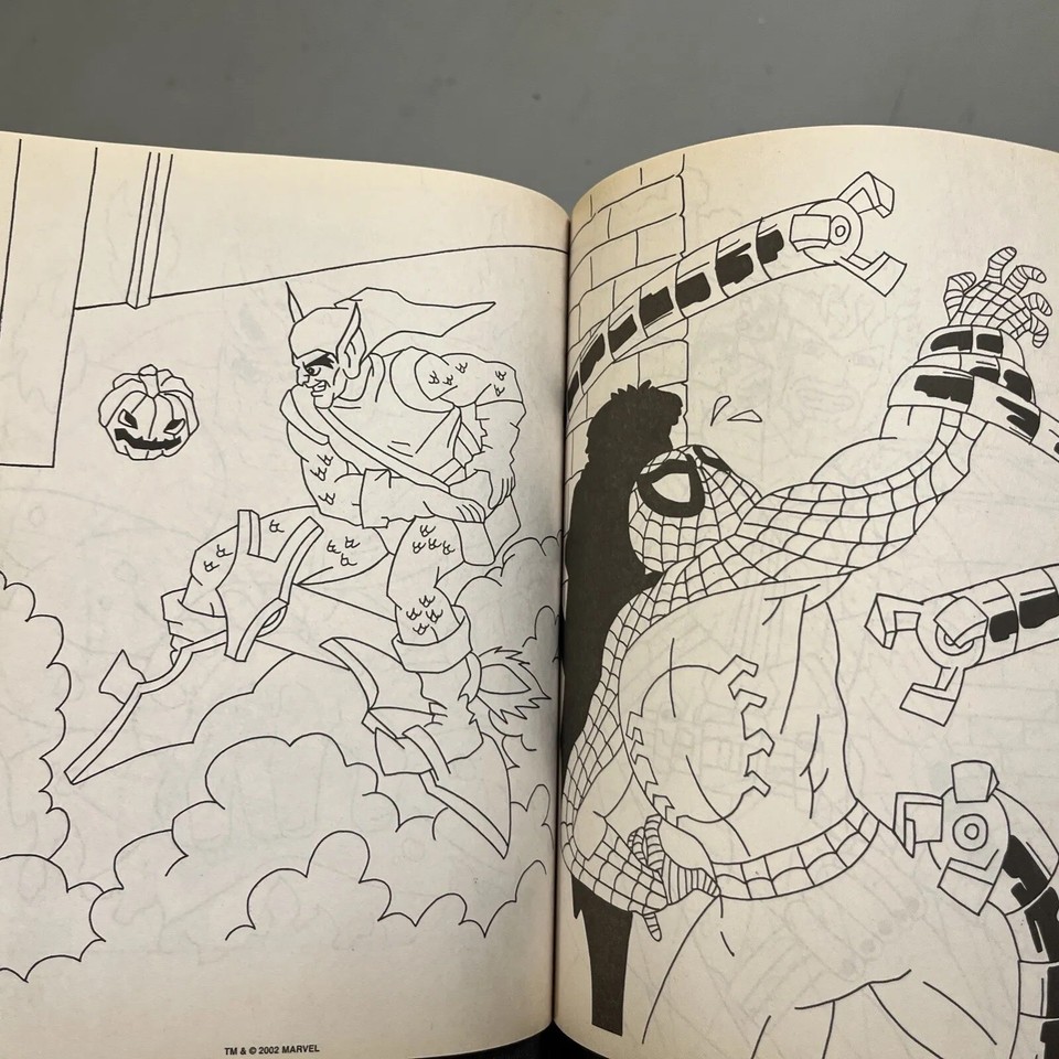 Spider-Man coloring & activity book Vtg 2004 Paradise Press Marvel ...